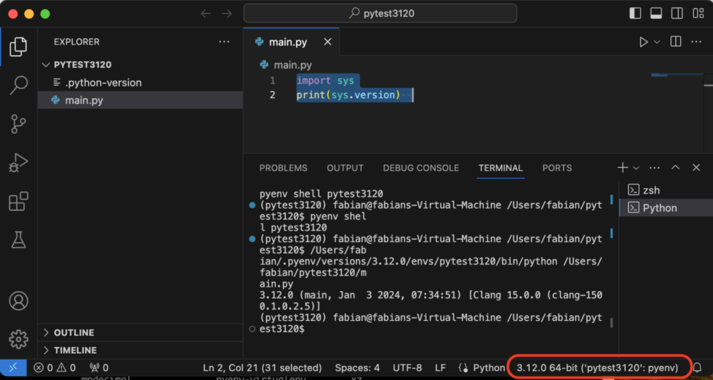 Mac Multiple Python Versionsvirtualenv With Brew And Pyenv Fabian Lee Software Engineer